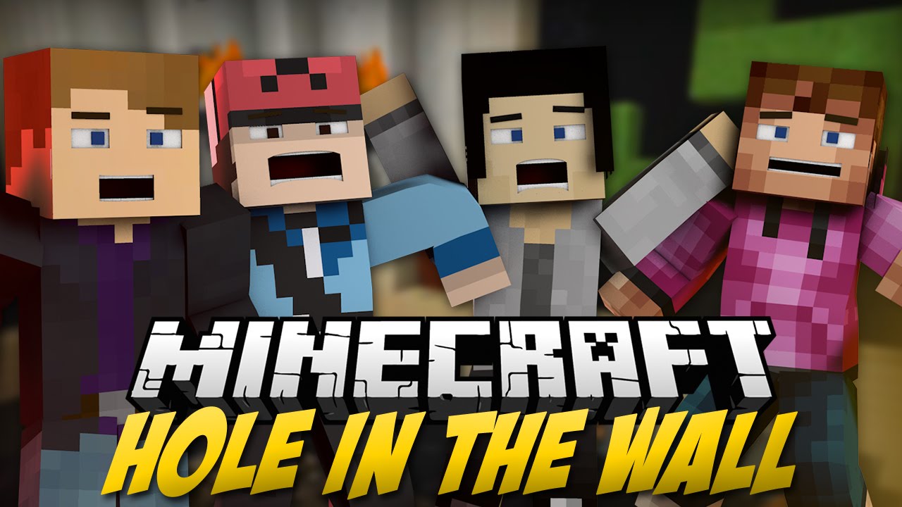 Minecraft Mini-Game : HOLE IN THE WALL! - YouTube