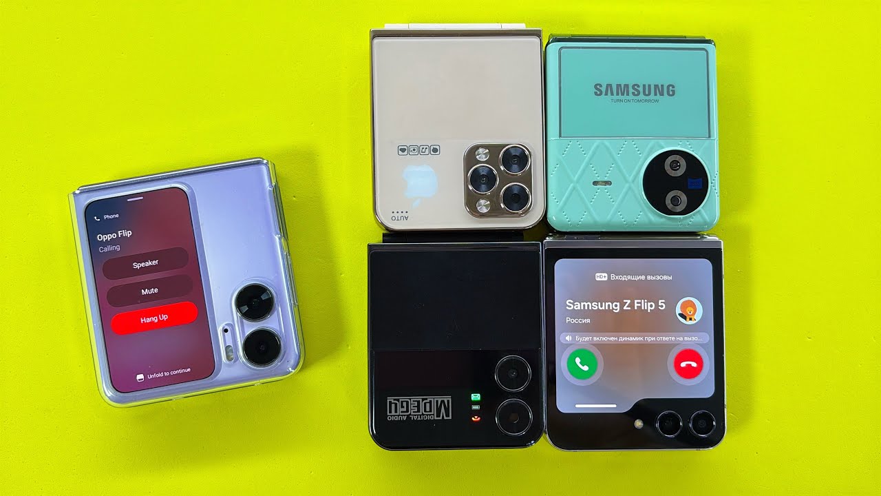 Flip Phones Incoming + Outgoing Call Samsung Z Flip 5, Flip 7, Flip 4 ...