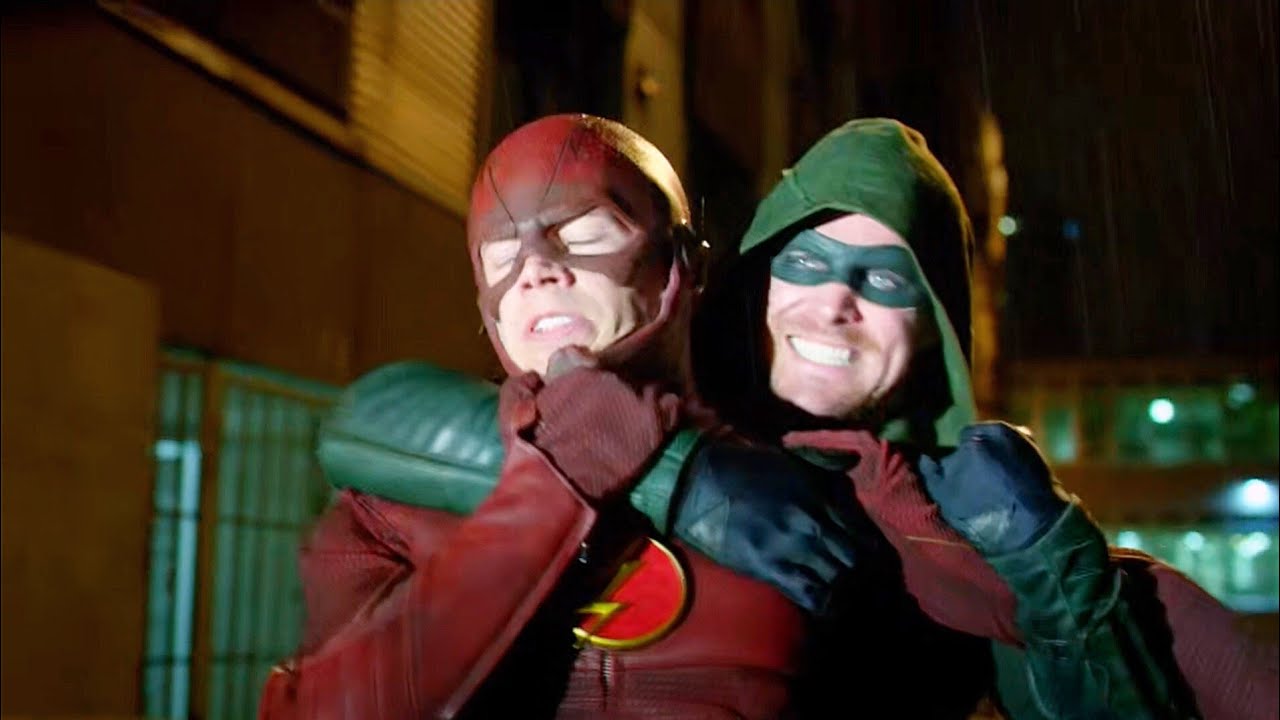 The Flash 1x08 "Flash Vs. Arrow" Review (HD), The Arrow Crossover ...