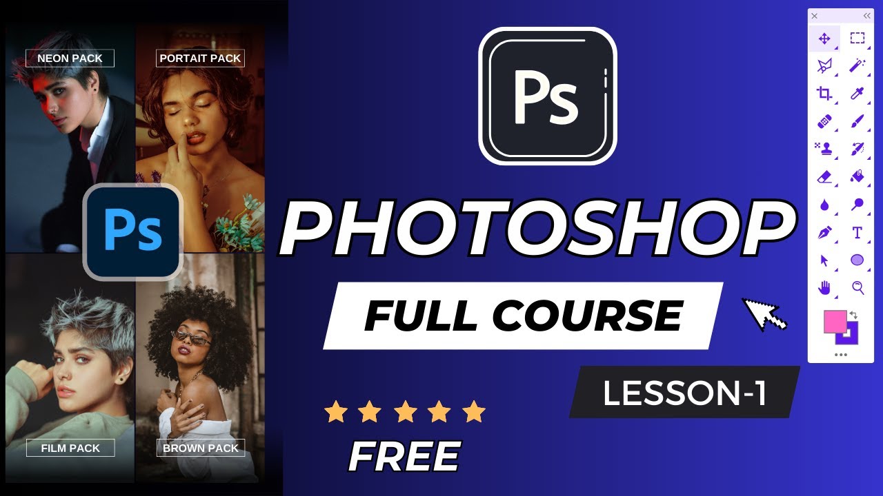 Lesson 1- Photoshop Complete Tutorial - YouTube