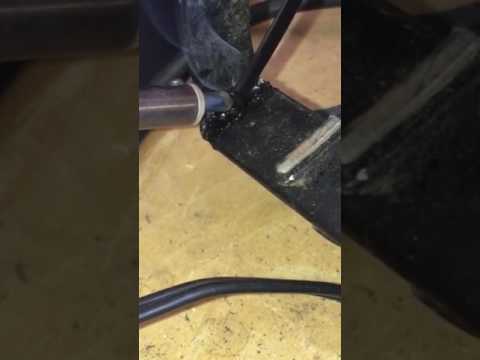 Welding with zip tie - YouTube
