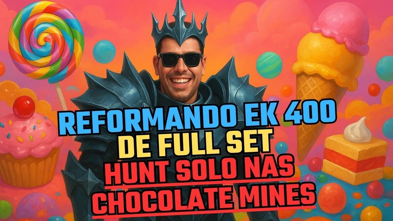 Essa hunt me surpreendeu no Tibia! Ek 400+ hunt solo nas chocolate ...