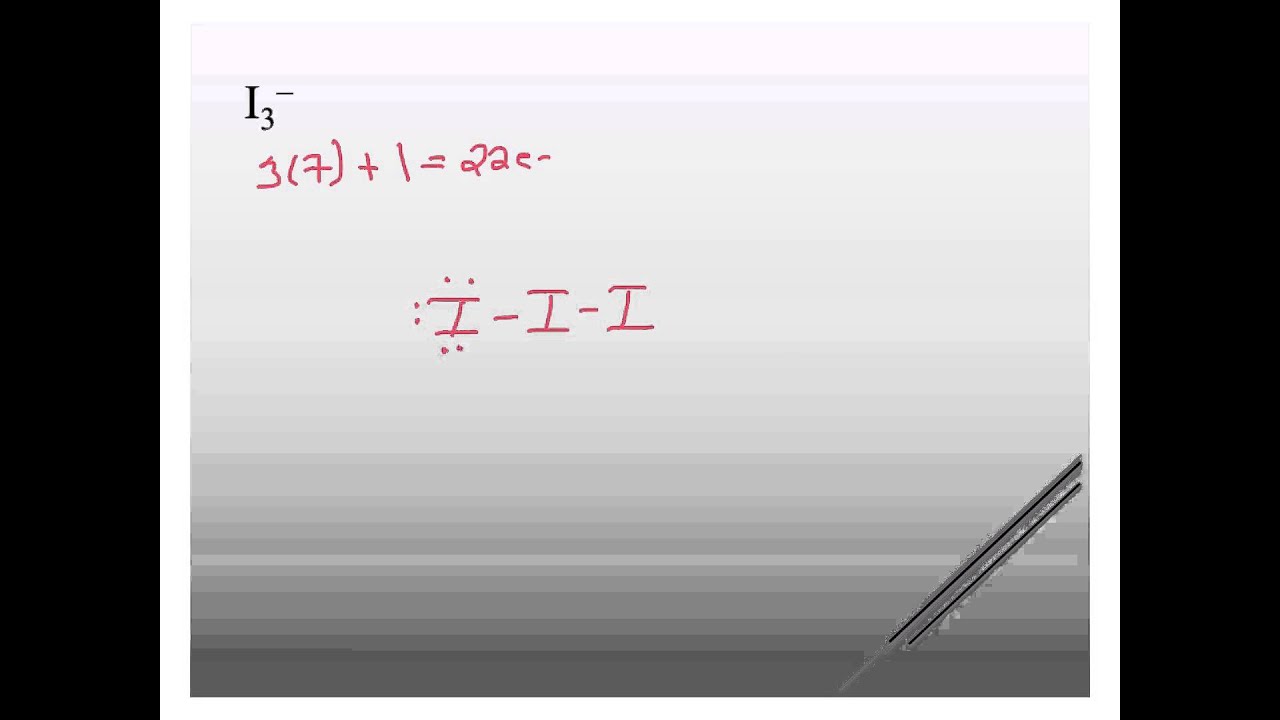 I3- Lewis structure - YouTube