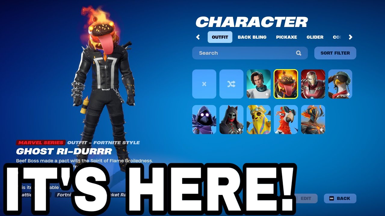 Fortnite Ghost Rider x Durrr Burger Skin Showcase! 🔥 - YouTube
