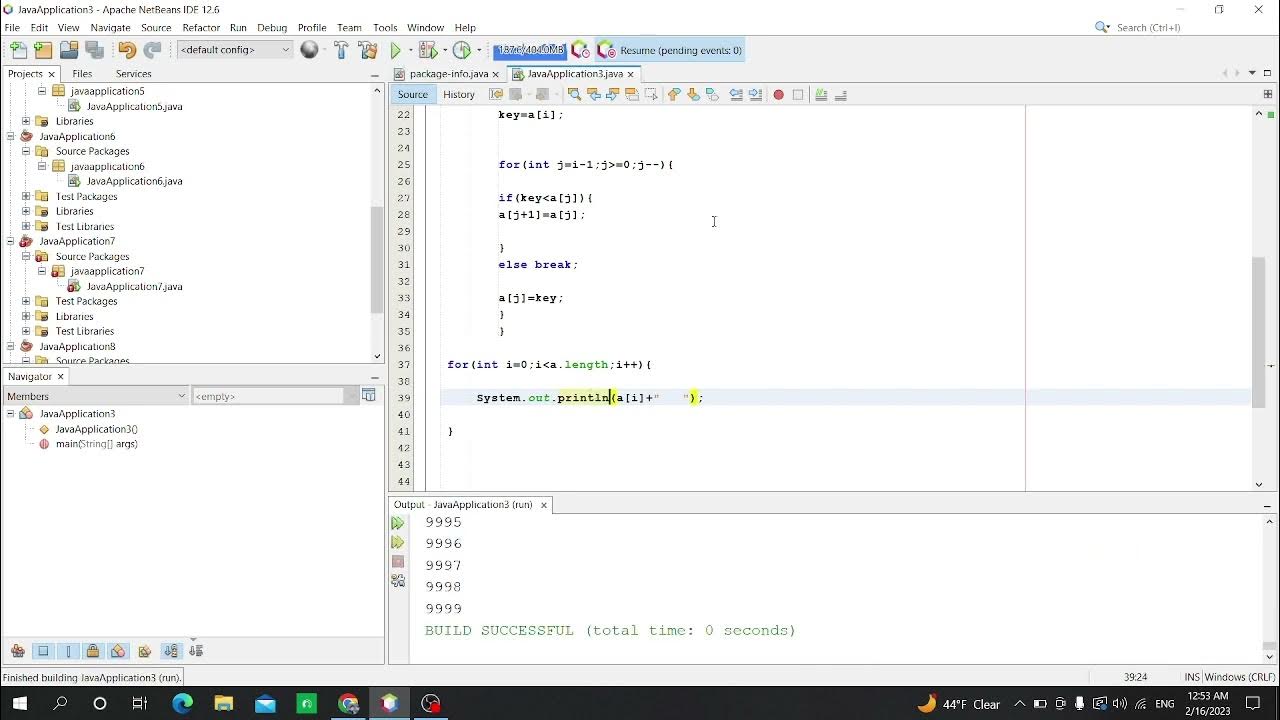 Lab insertion sort - YouTube