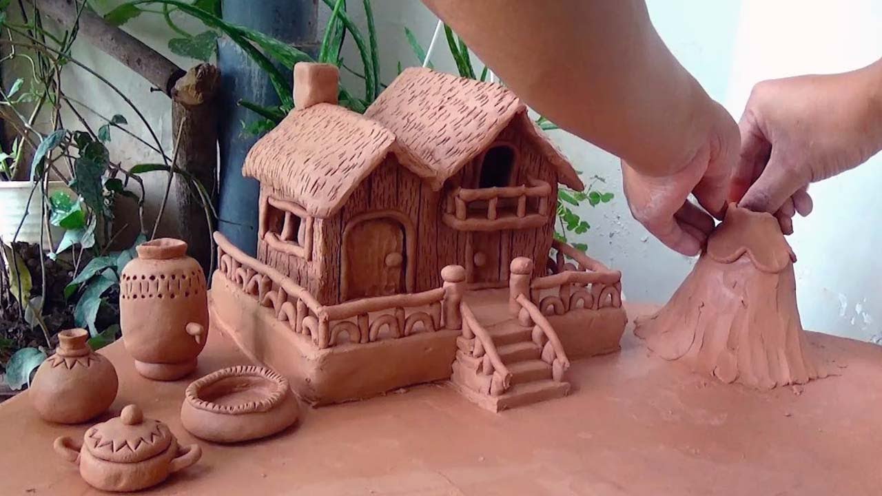 Clay Engineer Live Stream: DIY Build a Double Cottage Using Clay | Make ...
