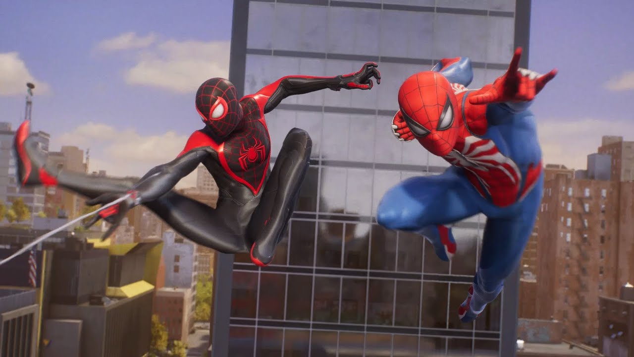 Peter and Miles First Suit Up Scene - Marvel's Spider-Man 2 - YouTube