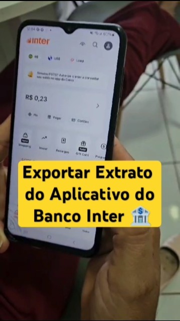 Como Exportar Extrato do Banco Inter 🏦 #inter #bancointer #exportar # ...