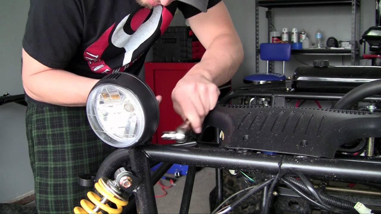 How to Build a Go Kart - 26 - Headlights - YouTube