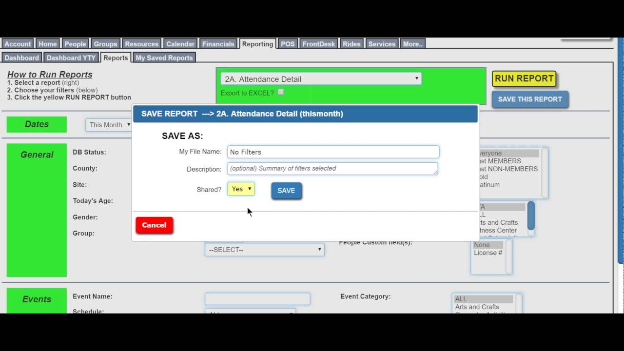 ADMIN: How to SAVE and SHARE Reports - YouTube