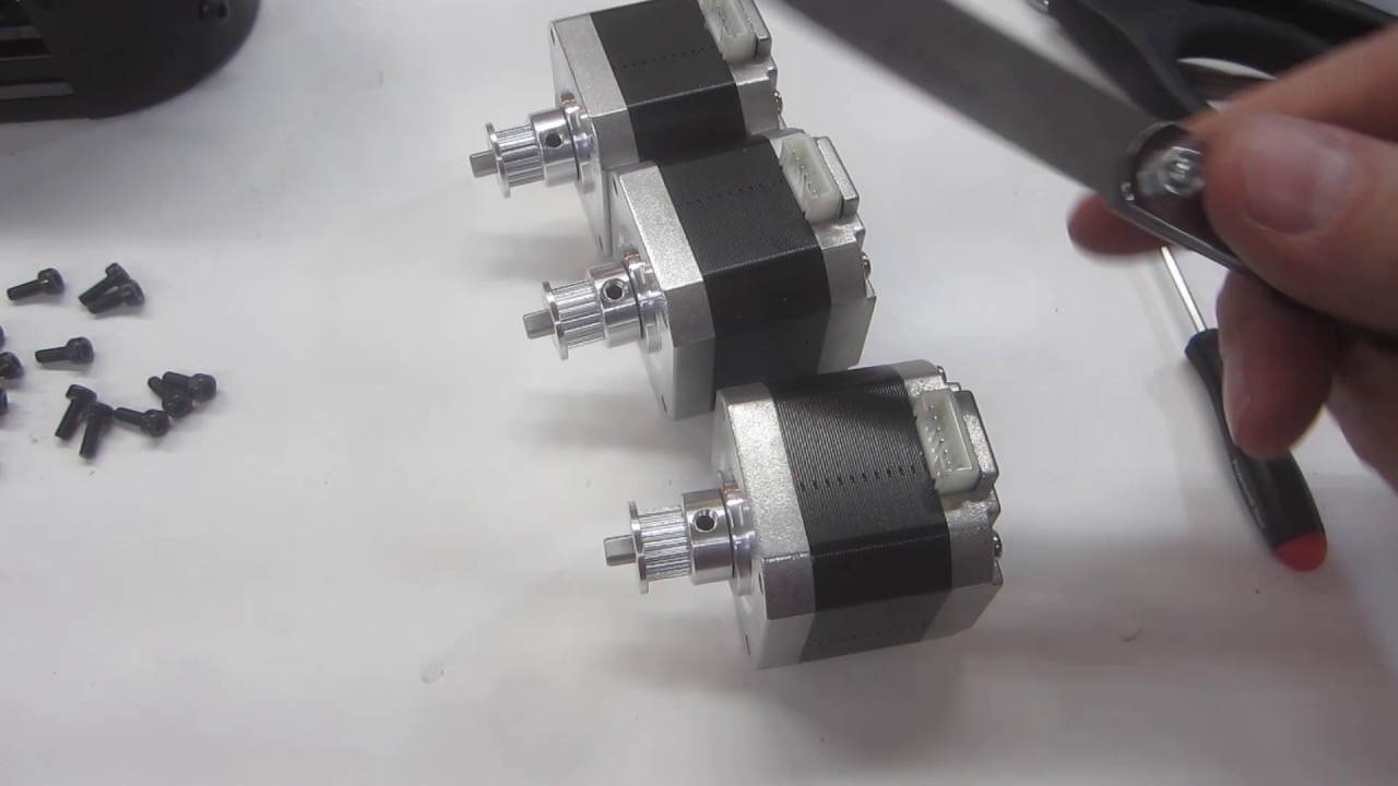 Anycubic Delta Linear Plus Build Video 4 Bottom Triangle and Stepper ...