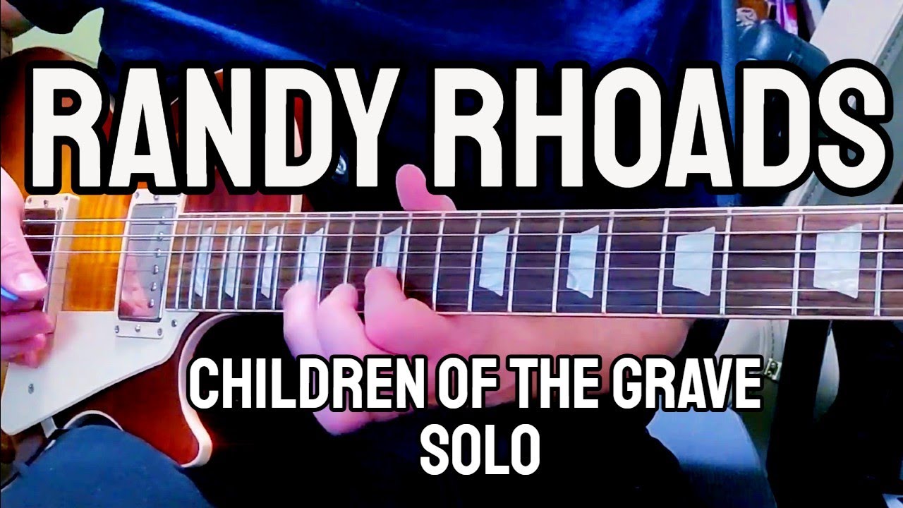 Randy Rhoads - Children of the Grave Solo from Tribute (triple tracked ...