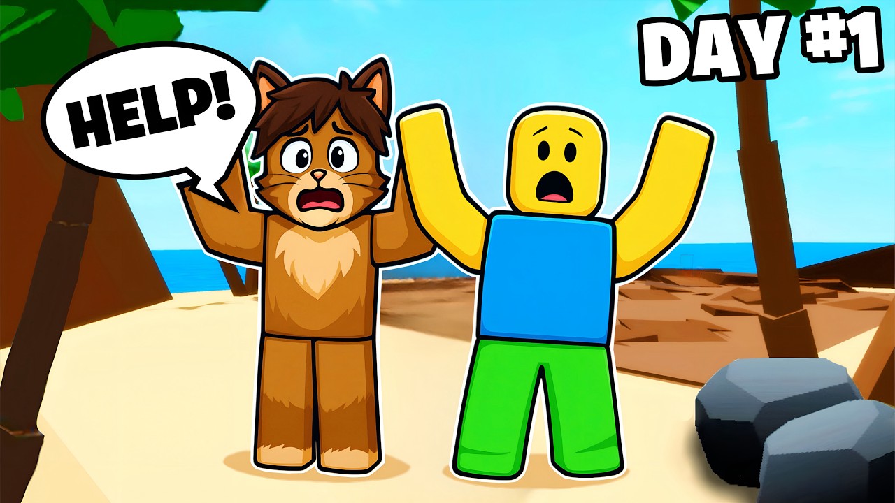 Trapped on a Deserted Island in ROBLOX! - YouTube