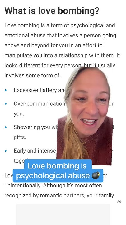 Psychological abuse in dating: love bombing explained #greenscreen #fok - YouTube