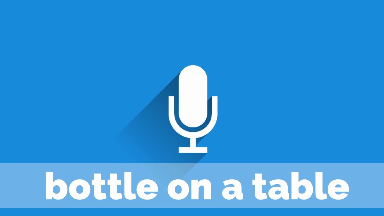 Sound when putting a Bottle on a Table // Sound Effects free - YouTube