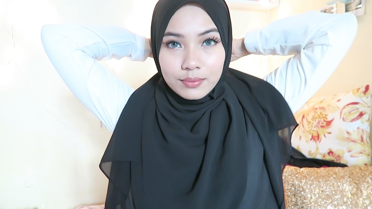 5 Simple Style Shawl Tutorial in 2 minutes | Very Simple Shawl ...