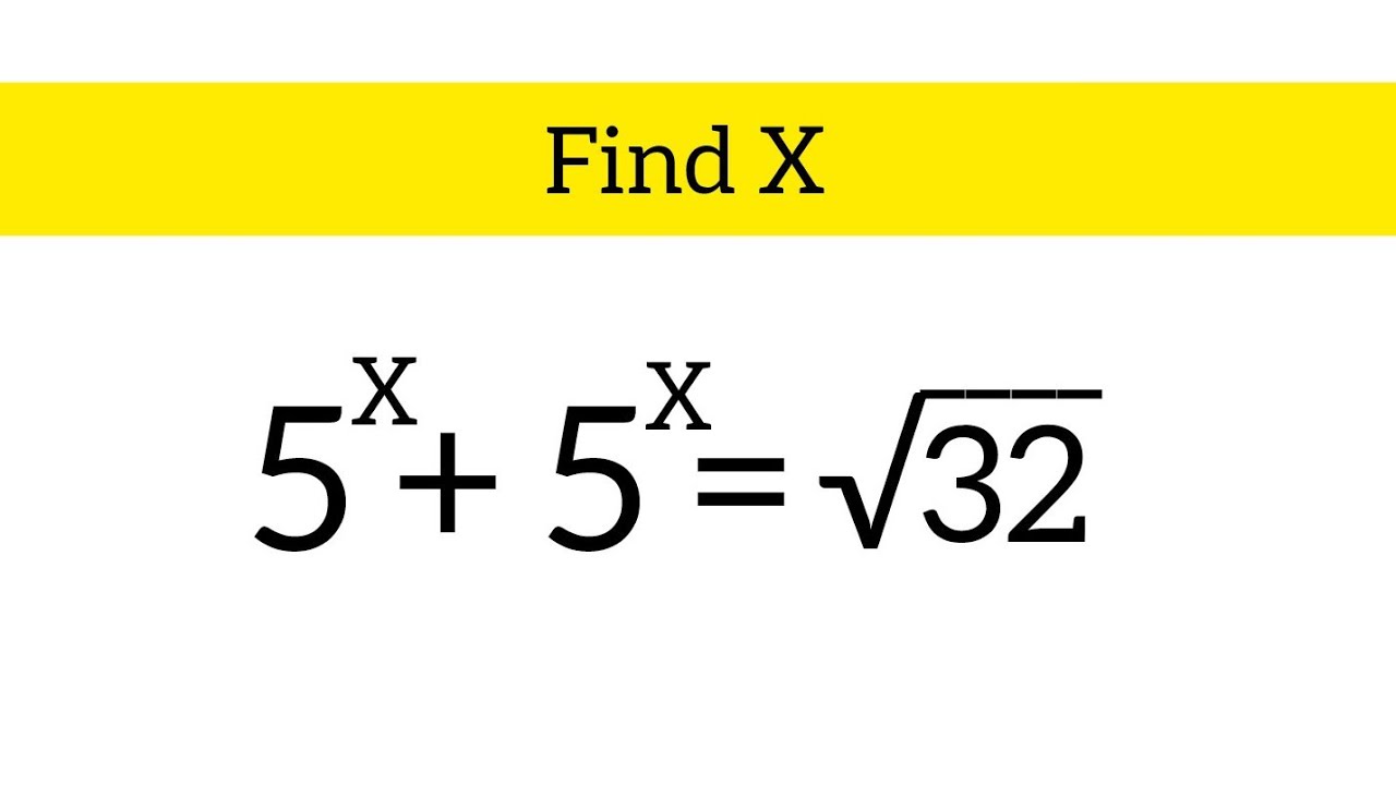 Exponential Maths Problem Tricky Maths Maths Olympiad Youtube 9596