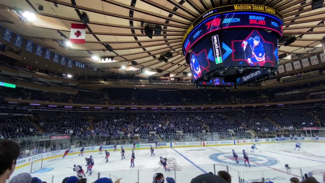 New York Rangers 2019-20 Opening Night Warmups - YouTube