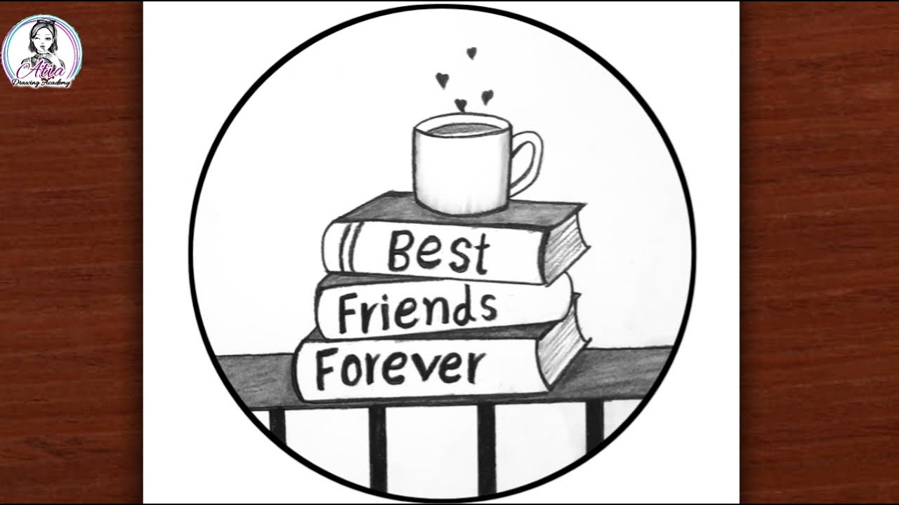 Best Friends Pencil Sketch | Pencil Drawing Easy for Beginners ...