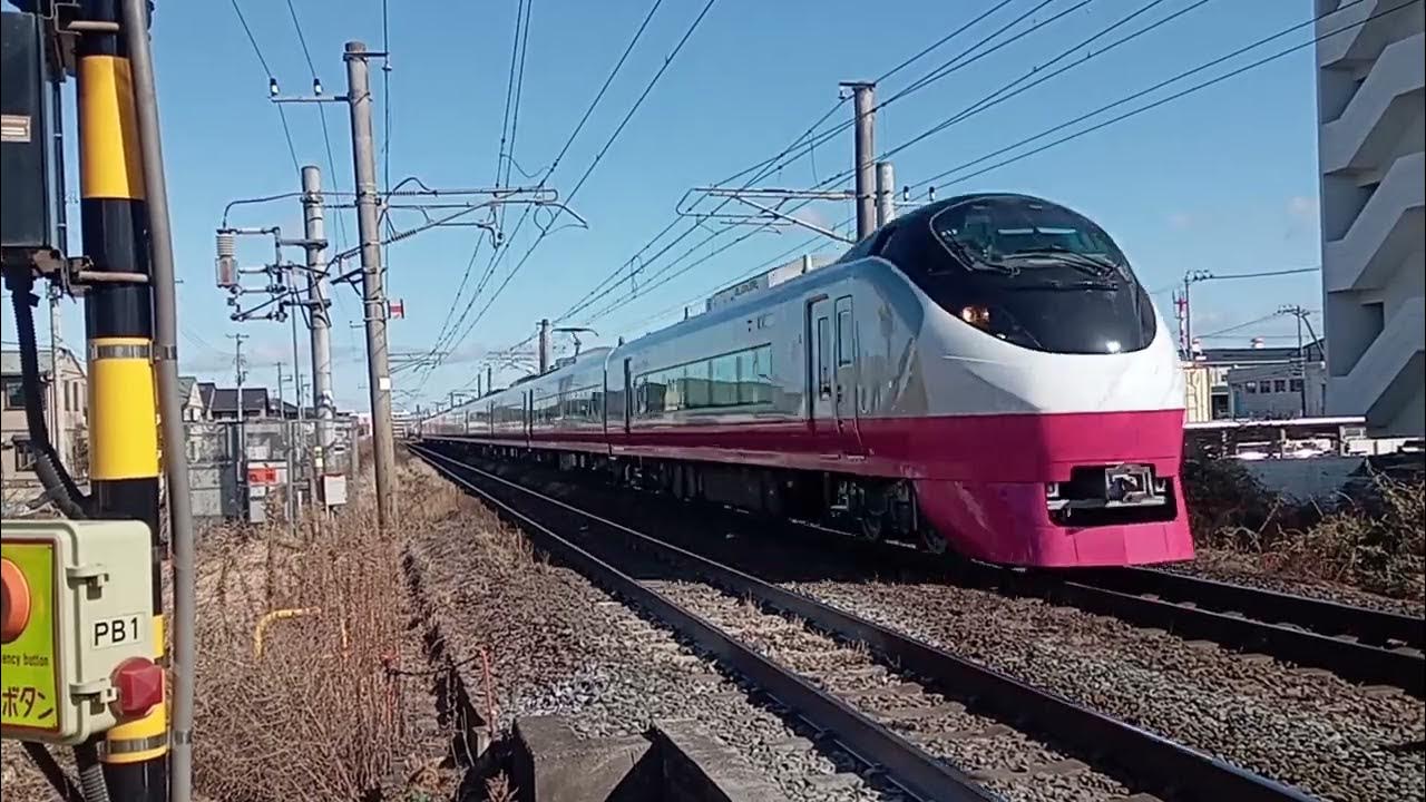 [スカーレットブロッサム色] E657系K12編成(リバイバル色) 館腰付近にて - YouTube