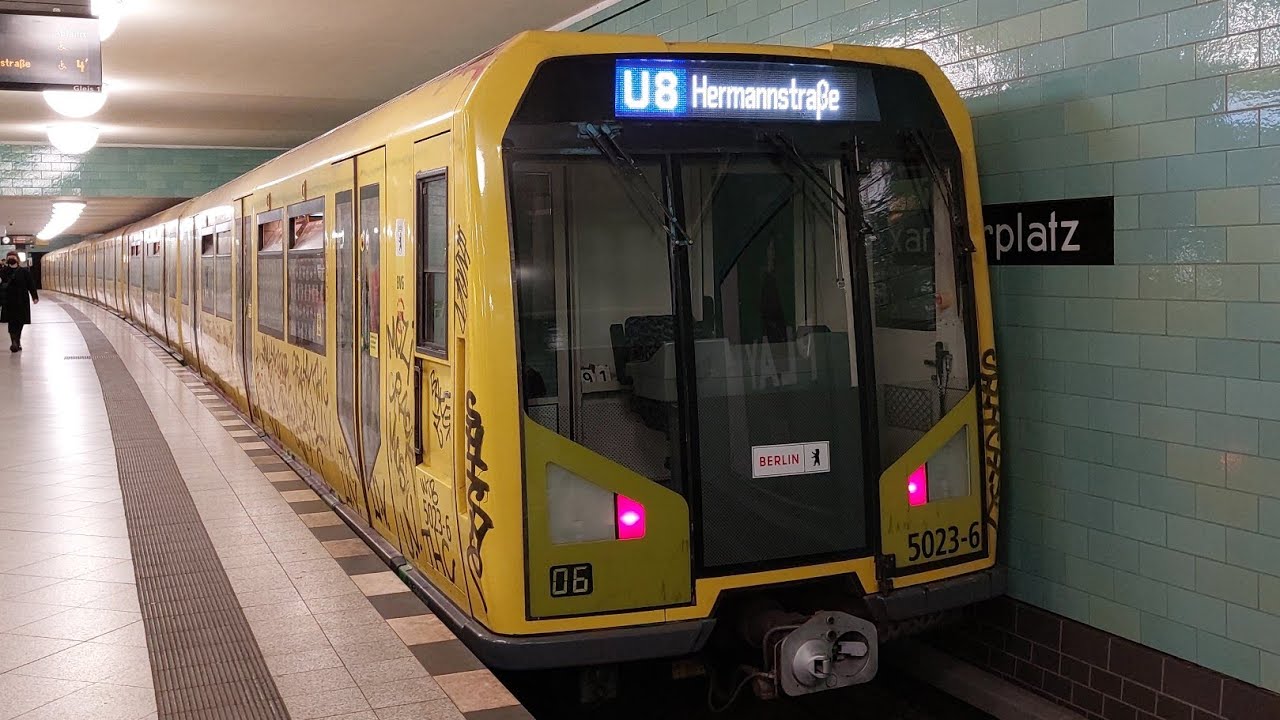 Mitfahrt in der U8 von Voltastraße bis Alexanderplatz im H97 5023-6 ...