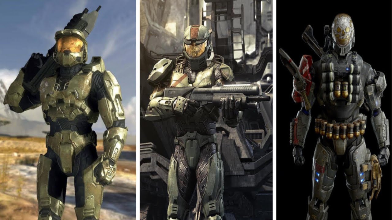 Every Spartan from the Halo games… - YouTube