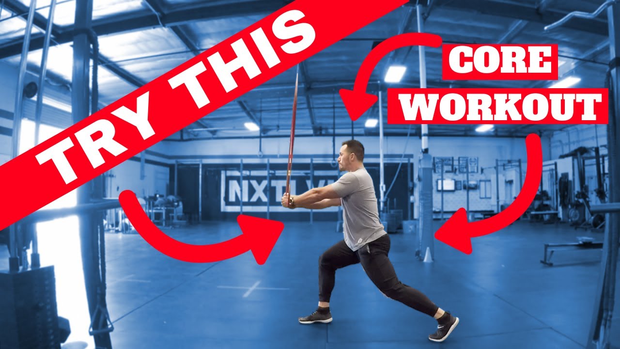 Core Training: Super Band Wood Chop and Pallof Press - YouTube