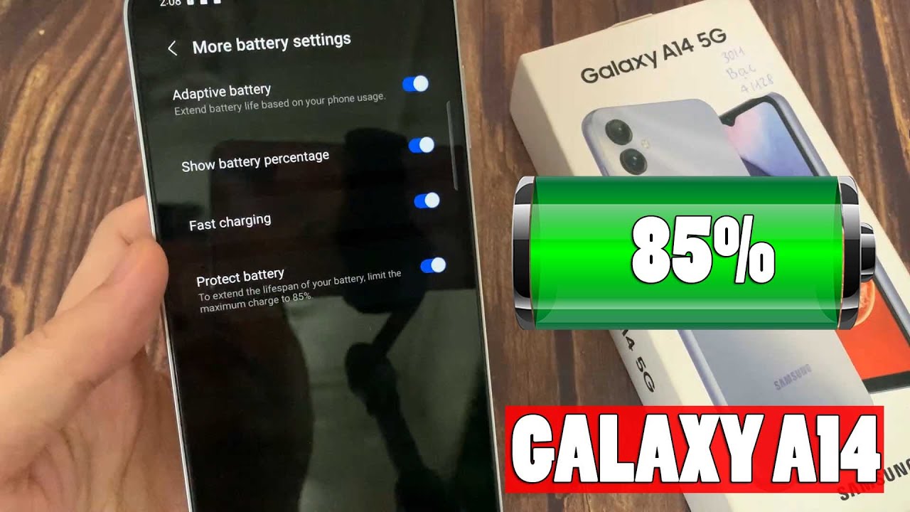 How To Protect Your Samsung Galaxy A14 Battery | Set Charge Limit to 85 ...