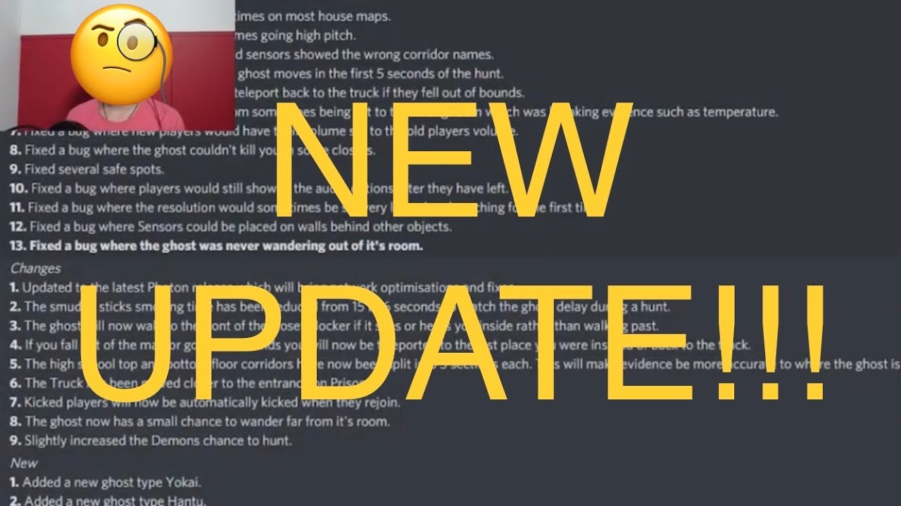 Phasmophobia Patch Notes! | June 2021 Update - YouTube