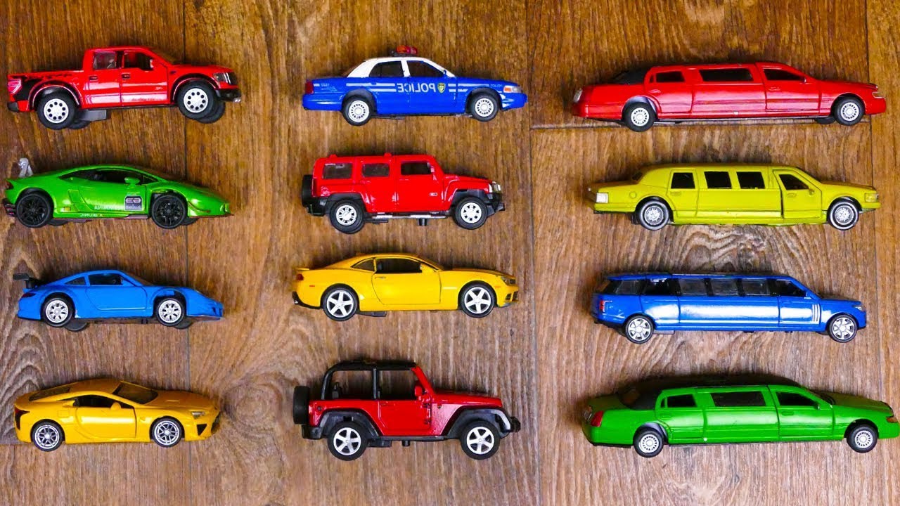 Assorted Sizes of Diecast Model Cars Packed in a Box - YouTube