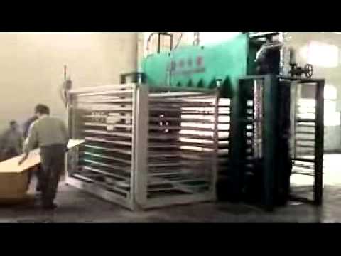 hot press machine automatic loading machine - YouTube