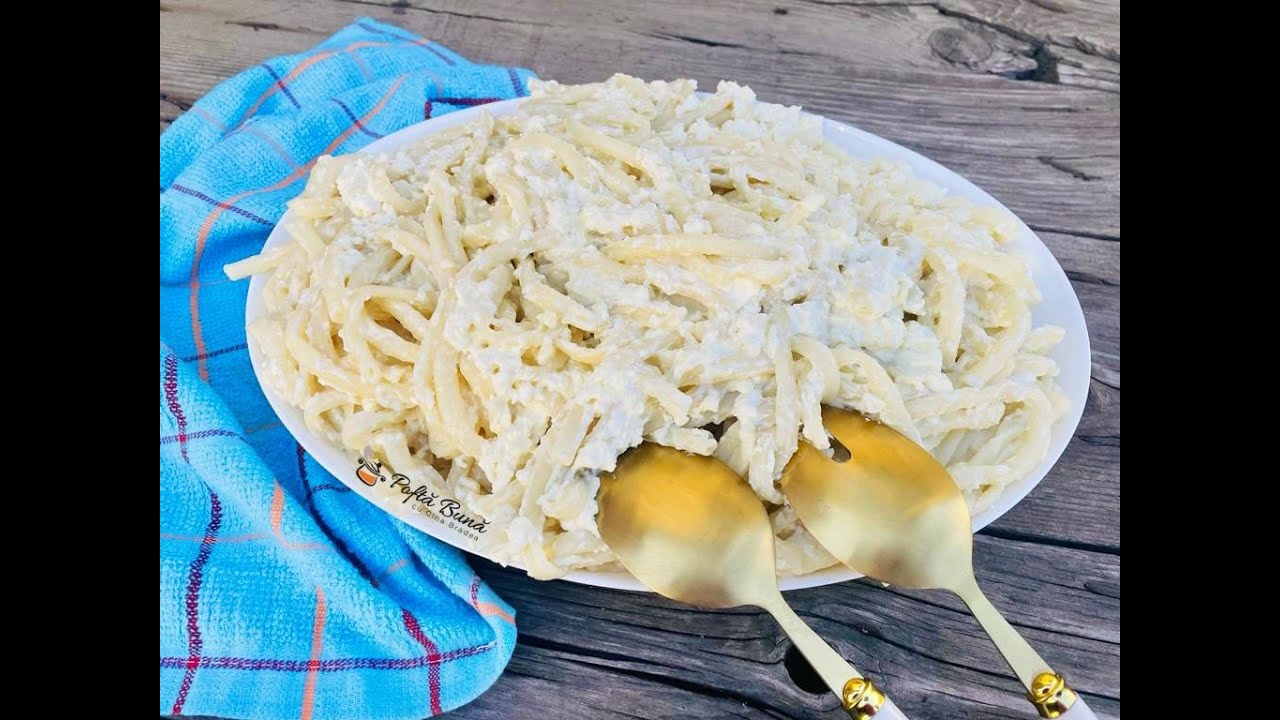 Macaroane cu branza reteta copilariei | Gina Bradea - YouTube