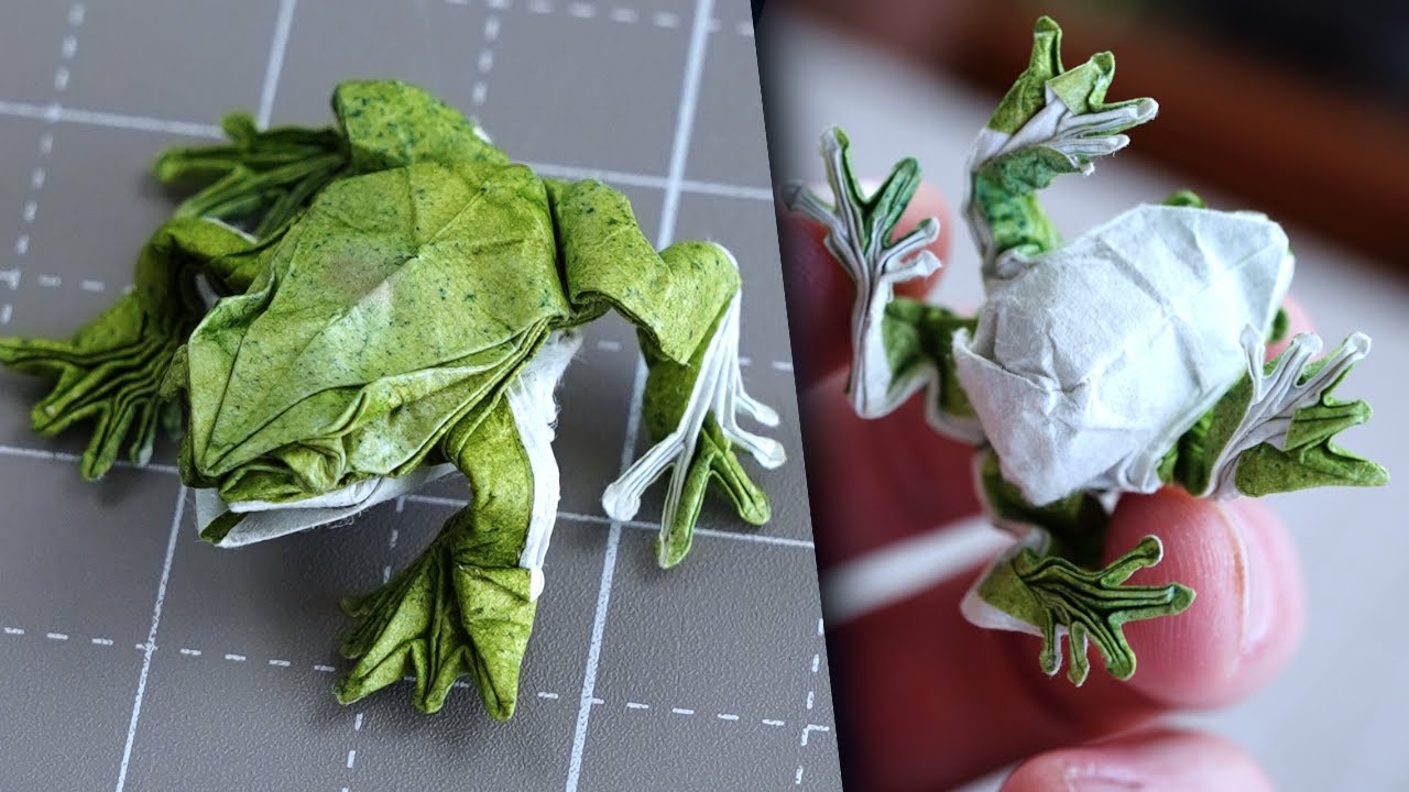 ONE TINY ORIGAMI FROG! - Satoshi Kamiya - YouTube