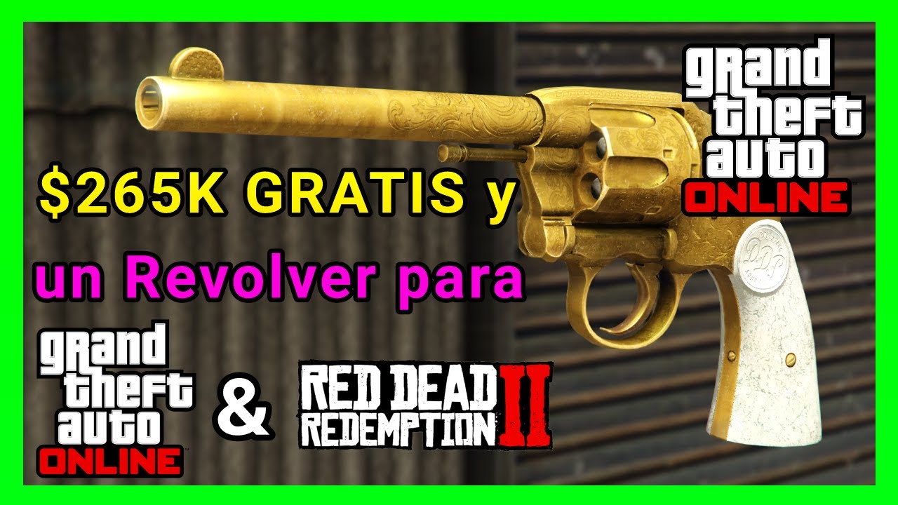 🔴Como CONSEGUIR🤔 el REVOLVER DORADO🤩🔫 y 265K dolares💰🤑💰 en GTA V Online ...