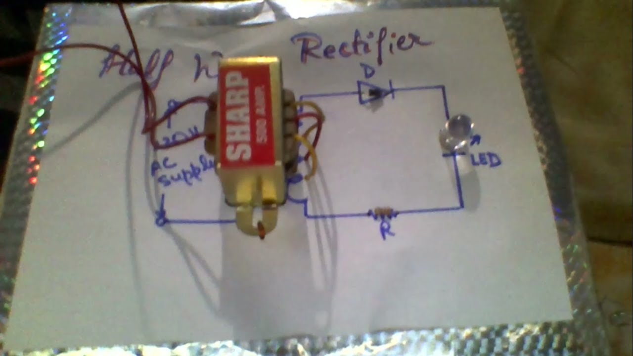 How to make half wave rectifier - YouTube