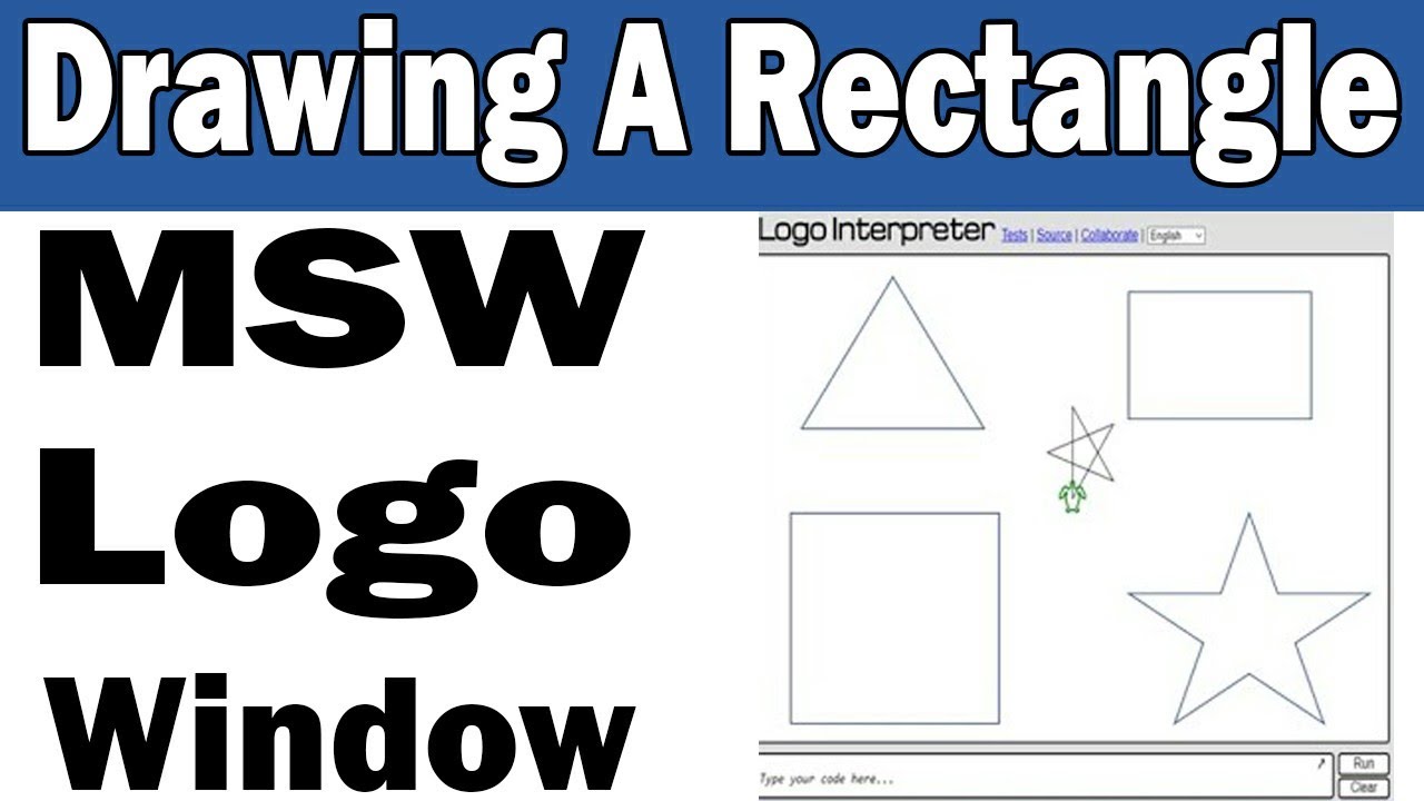 Drawing A Rectangle MSW Logo Class 5 Chap 5 P4 - YouTube