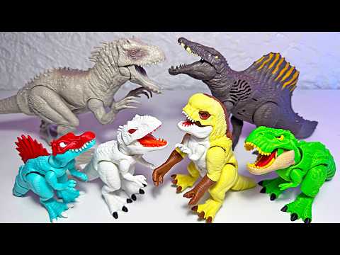 NEW Distortus Rex, Indominus Rex! 10 Hatching Jurassic World Dinosaurs Toys, Aquilops, Pyroraptor