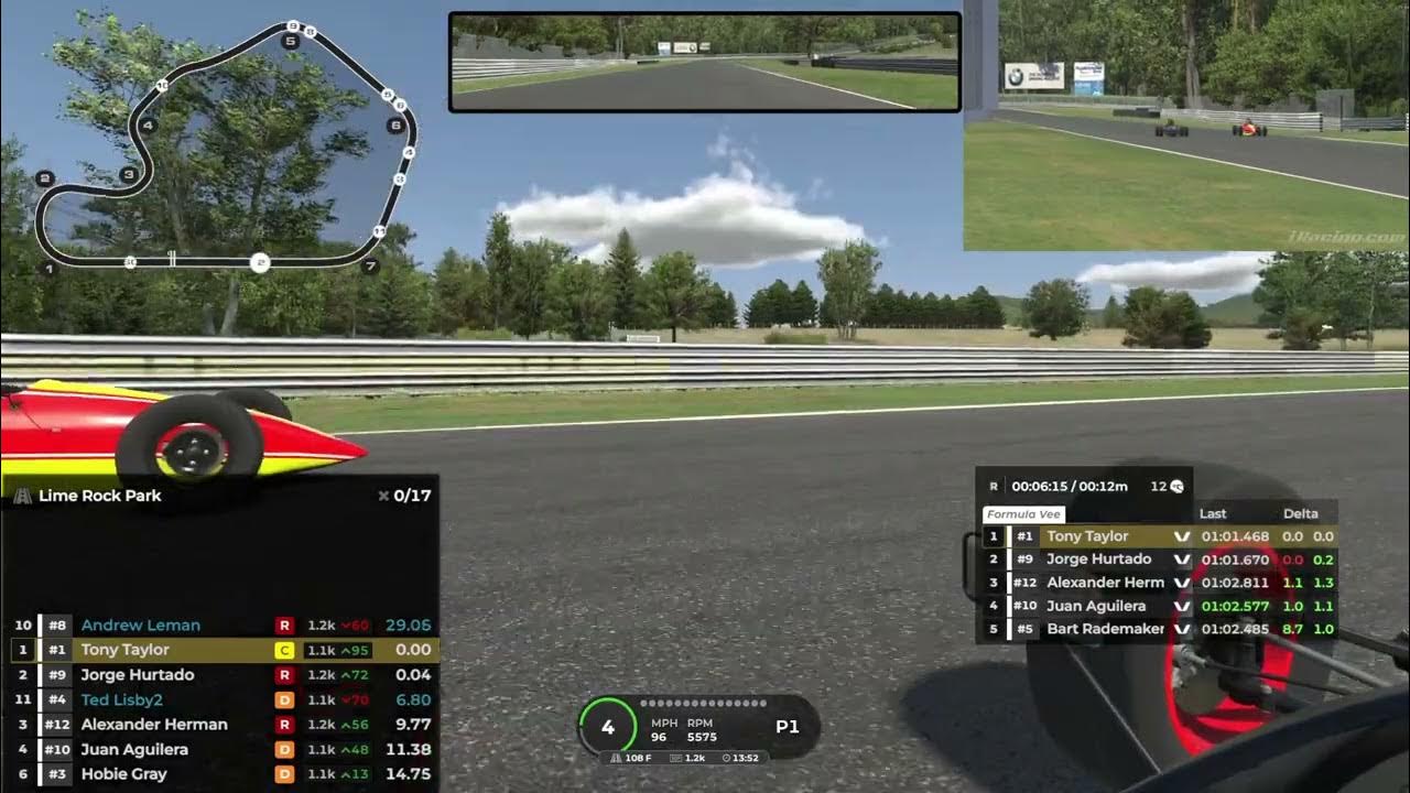 iRacing Formula Vee Lime Rock Park 2 2 24 - YouTube