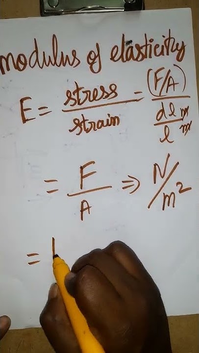 modulus of elasticity class 11th - YouTube