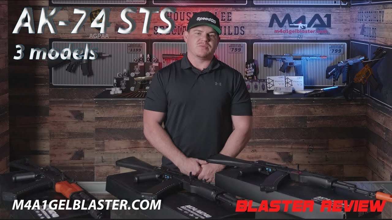 The AK-74 STS (3 models) - M4A1 Gel Blaster Review - YouTube