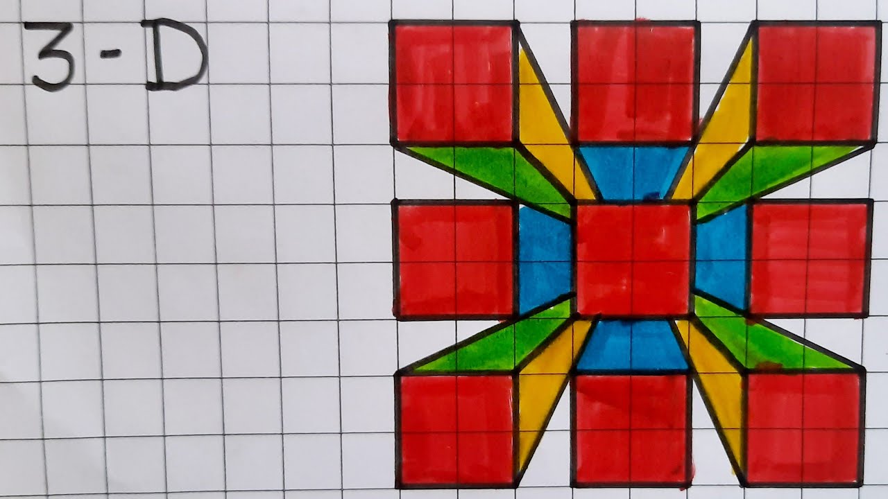 146. How to Draw 3 - D Art for kids - YouTube