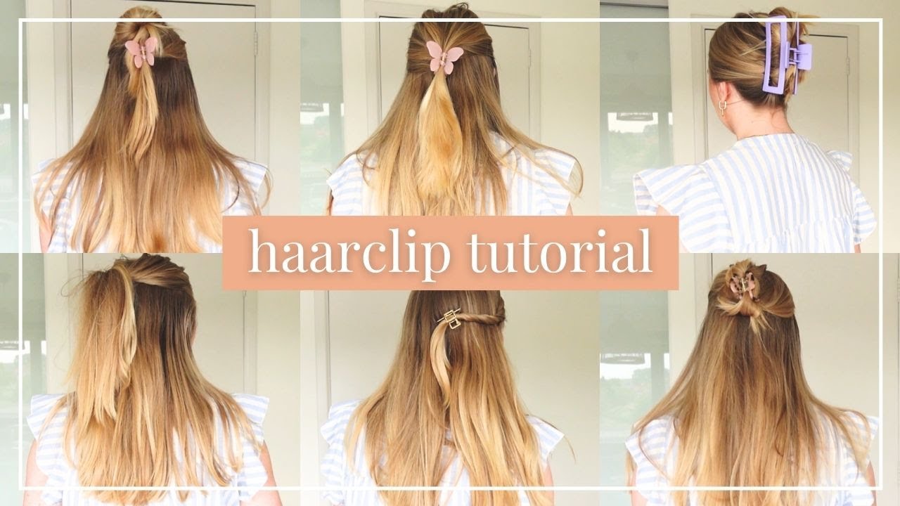 Haarstijlen met haarclips 🌸 8 manieren om een haarspeld te dragen - YouTube
