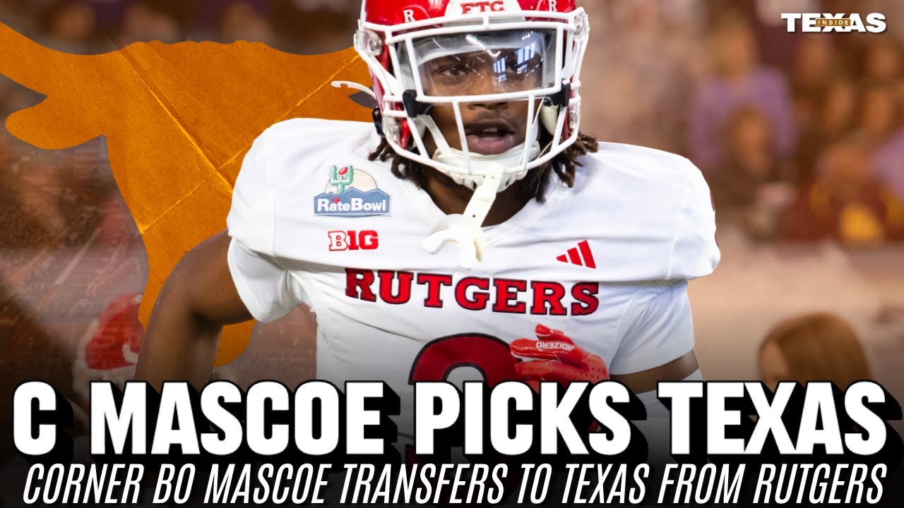 BREAKING: Rutgers CB Bo Mascoe Commits to Texas - YouTube