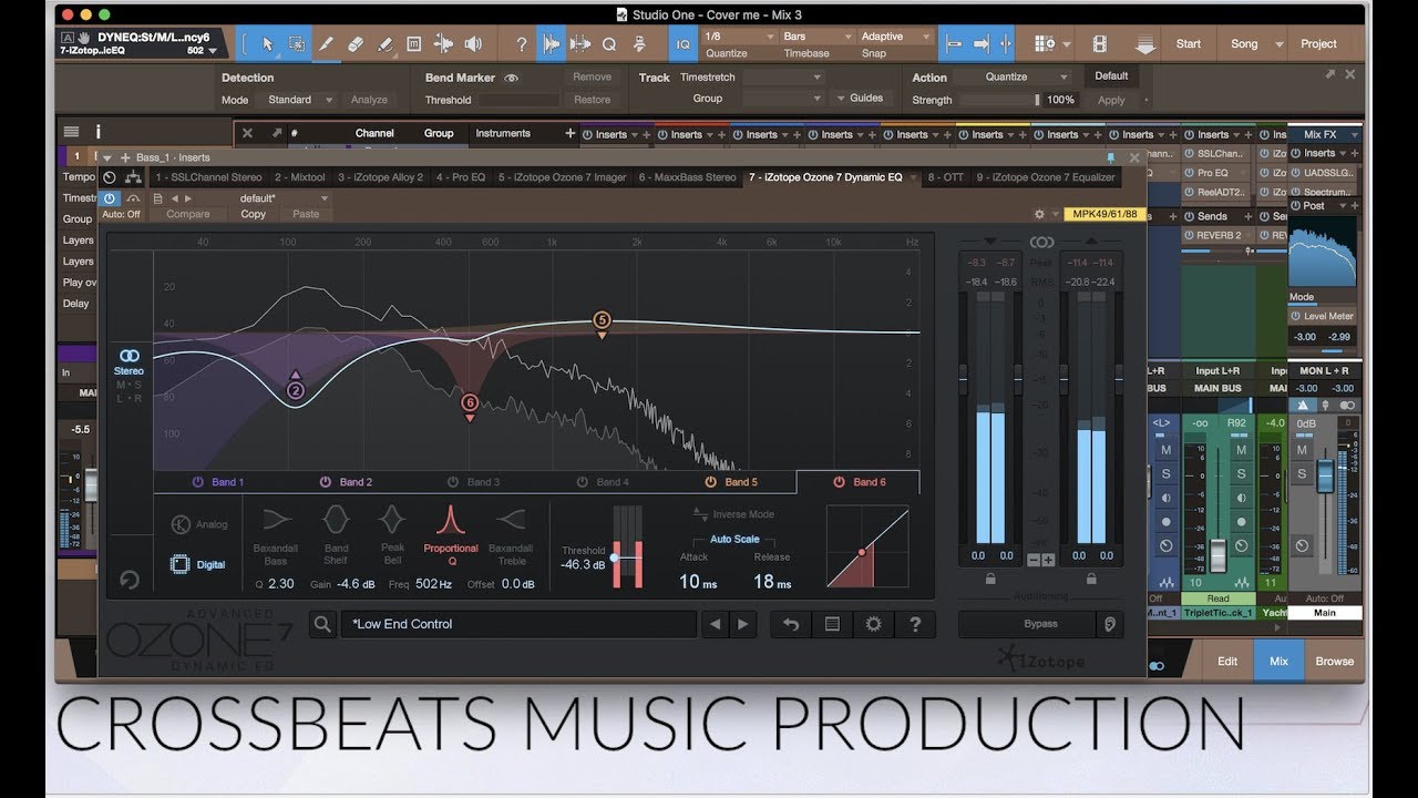 Studio One 3.5.1 | Help Shape That Low End | Ozone 7 Dynamic EQ - YouTube