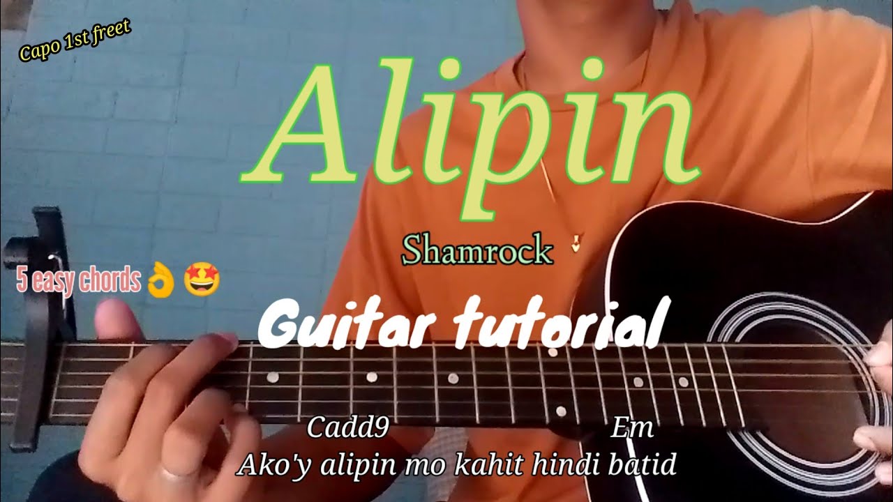 Fidel: ALIPIN by Shamrock | guitar tutorial 5easy chords.. - YouTube