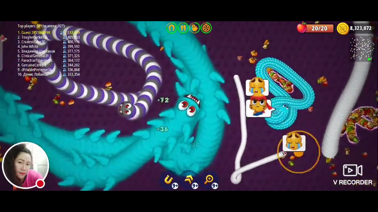 WormsZone.io Biggest Hacker Worm #wormszoneio - YouTube