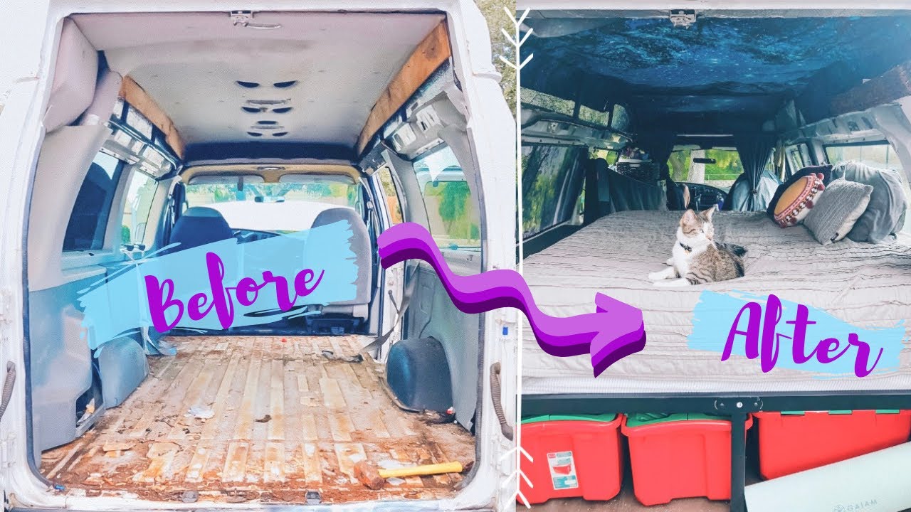 Entire VAN BUILD in 7 Minutes / Simple and AFFORDABLE - YouTube