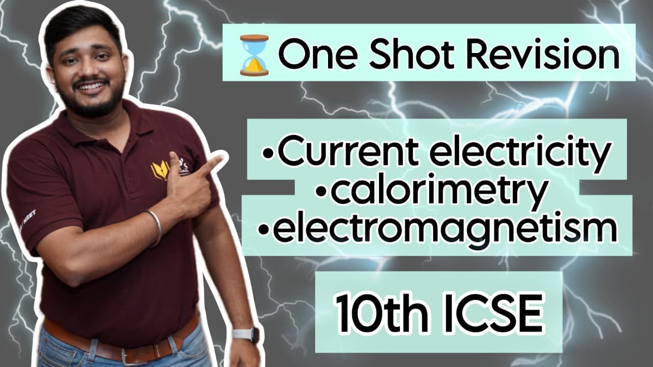 ICSE CLASS 10 - Physics one shot formula revision - CURRENT ELEC ...