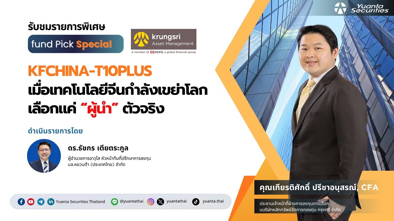 Fund Pick Special : เมื่อเทคโนโลยีจีนกำลังเขย่าโลก เลือกแค่ “ผู้นำ” ตัว ...