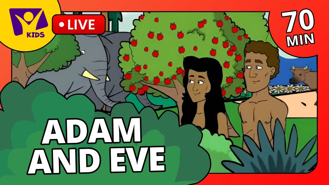 Bible Stories for Kids about Adam and Eve + 15 More Bible Cartoons ...